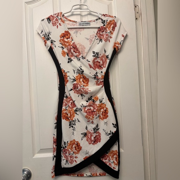 Almost Famous | Dresses | Almost Famous Orange And Black Asymmetrical ...
